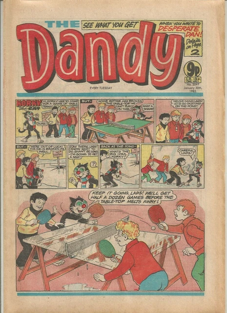 THE DANDY : January 30th 1982 : Vintage UK Comic Book #2097 £9.95 ...