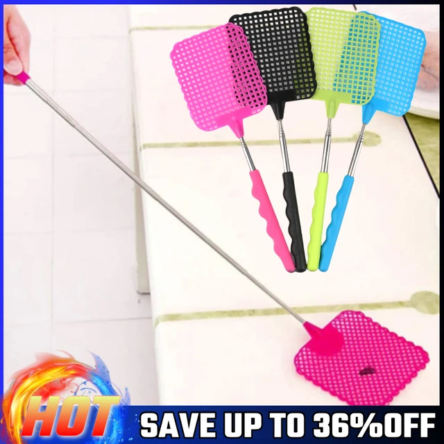 4×EXTENDABLE FLY SWATTER Catcher Telescopic Insect Swat Bug Mosquito ...