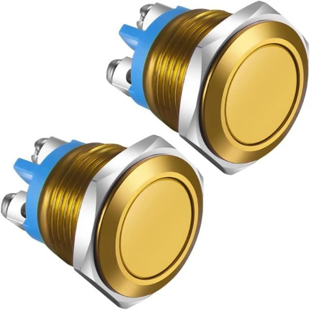 2PCS 3A/12V 24V 36 DC Push Button Switch 110V 250VAC Easy to install ...
