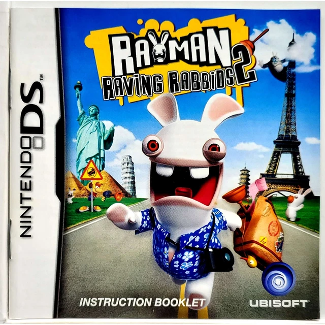 (MANUAL ONLY) RAYMAN Raving Rabbids 2 Nintendo DS Pristine Authentic £6 ...