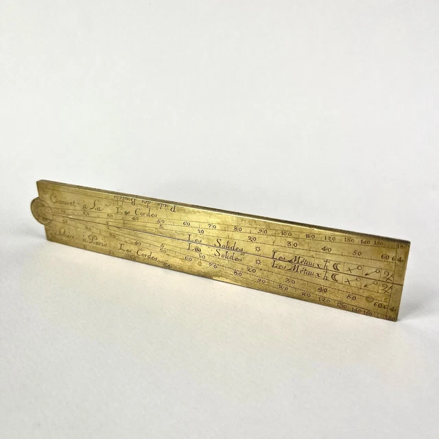 PIED DE ROY compas de proportion laiton XVIIIe Canivet à La Sphère ...