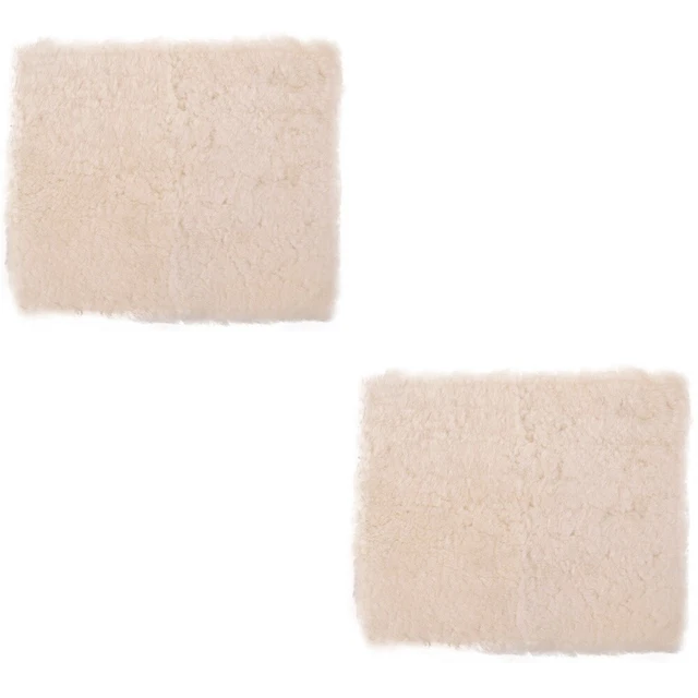 2 SHEETS ARTIFICIAL Wool Padding Fabric For Insole Quilting Fabric Faux ...