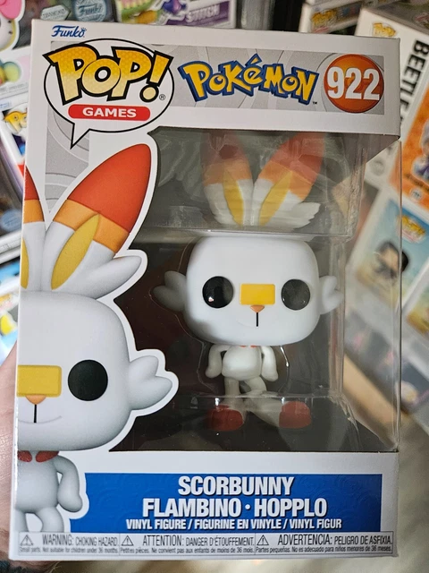 FUNKO POKEMON SCORBUNNY Pop Games Collectable Vinyl Figure No 922 £9.99 ...