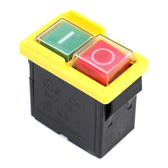 Magnetic Push Button Safety Switch Saw Cutter Switches Waterproof 50x49mm 14 51 Picclick Ca