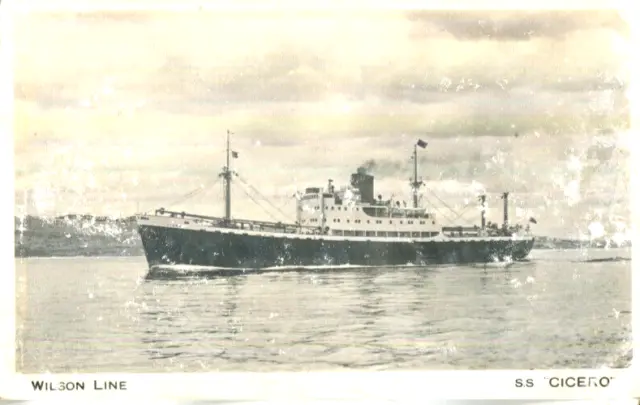 1968 POSTCARD WILSON Line passenger ship SS CICERO £1.45 - PicClick UK