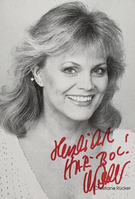 CHRISTIANE RÜCKER * Schauspielerin * TV & Film * Orig. Autogramm, handsigniert * EUR 2,99 ...