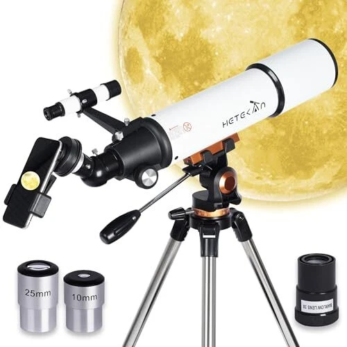 TELESCOPIO, TELESCOPIO ASTRONÓMICO para Adultos y Niños Principiantes ...