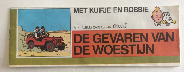 KUIFJE TINTIN MINI-LIVRET Chiquita "de gevaeren van de woestijn" - 1971 ...