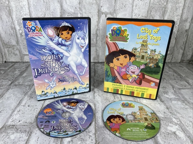 2 DORA THE Explorer DVD’s Dora Saves The Snow Princess / City Of Lost ...