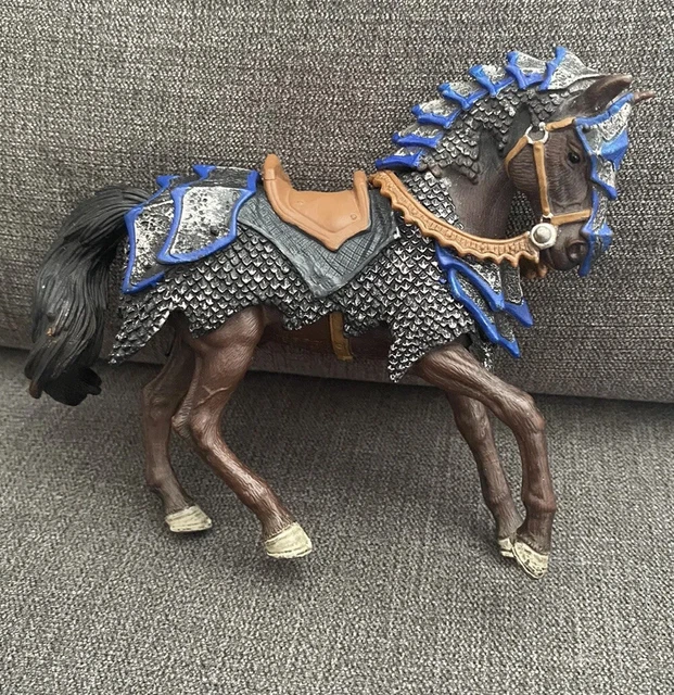 SCHLEICH BLUE DRAGON Knights Horse Figure Fantasy Medieval Times Battle ...