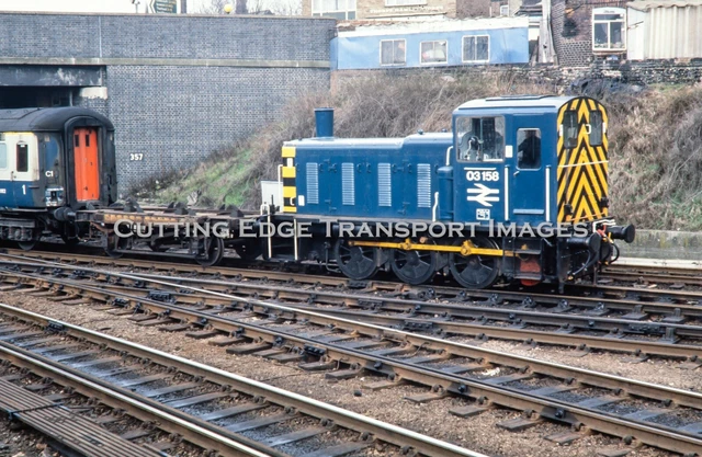 ORIGINAL RAILWAY SLIDE: Class 03 Diesel 03158 at Norwich D-886 £3.99 ...