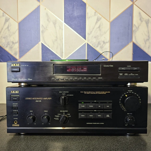 AKAI AM-35 STEREO Integrated Amplifier HiFi Separate & Tuner - Tested ...
