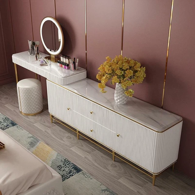 COIFFEUSE MIROIR LUXE Console Commode Chambre à Coucher Tableaux Table Commodes EUR 3.335,96 ...
