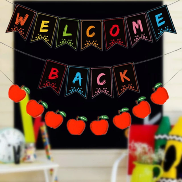 DRAPEAU DE BIENVENUE La Rentrée Scolaire Bannière Du Jour D'école EUR 8 ...