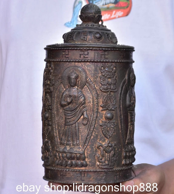 9.2 &STATUE DU Bouddha de Shakyamuni, ancien temple de cuivre de Chine EUR 264,00 - PicClick FR