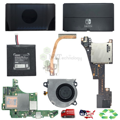 GENUINE NINTENDO SWITCH Oled Console Main Board, Battery Etc ...