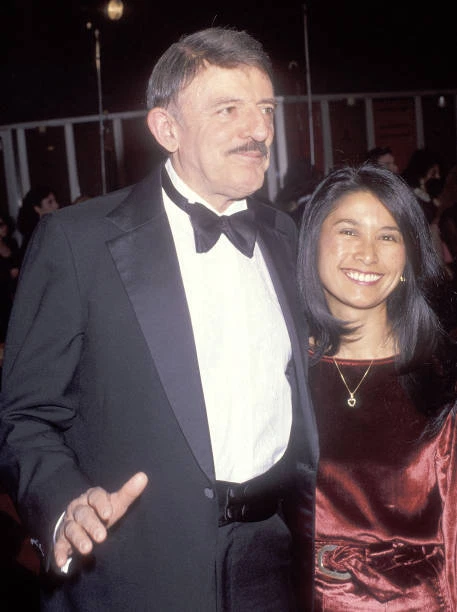 ACTOR JOHN ASTIN wife Valerie at the 13th CableACE Awards on - 1992 Old ...