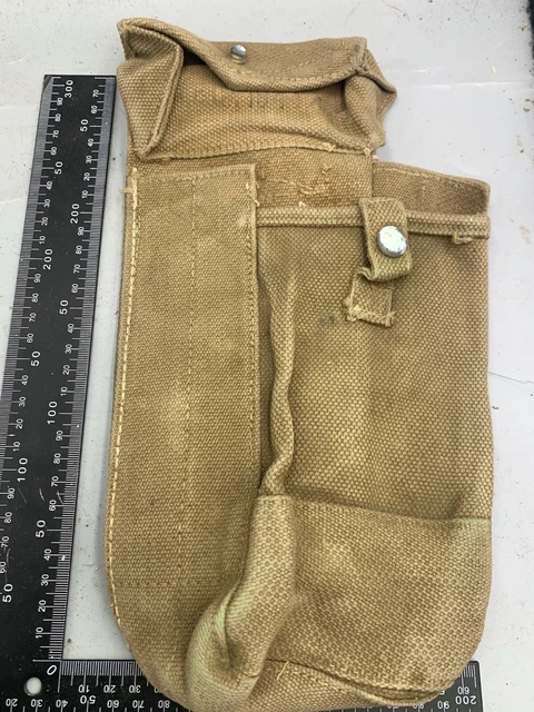 ORIGINAL BRITISH ARMY 37 Pattern Webbing Bren Pouch WW2 Pattern £6.00 - PicClick UK