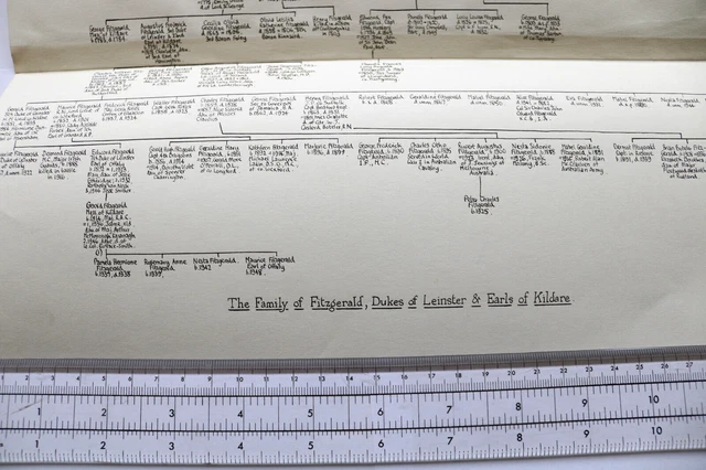 FITZGERALD FAMILY, DUKES of Leinster, Earls Kildare Genealogical Table ...