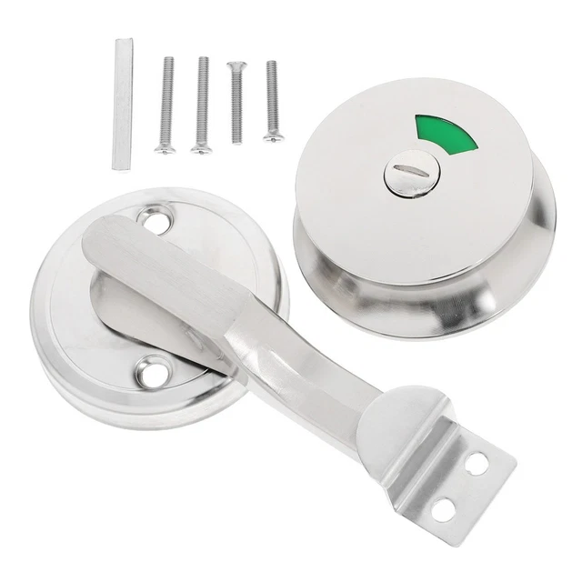 PUBLIC TOILET PARTITION Lock Vacant Engaged Door Indicator Bathroom $33 ...