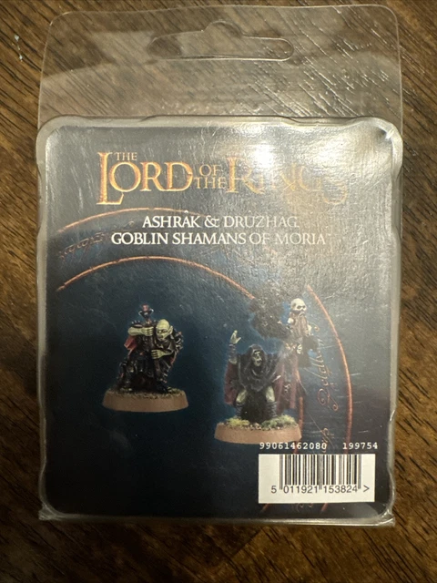 LORD OF THE Rings Ashrak & Druzhag Goblin Shamans of Moria New GW Metal ...