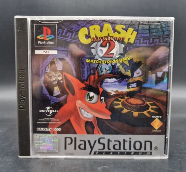CRASH BANDICOOT 2 Cortex Strikes Back Platinum - Sony Playstation 1 PS1 ...
