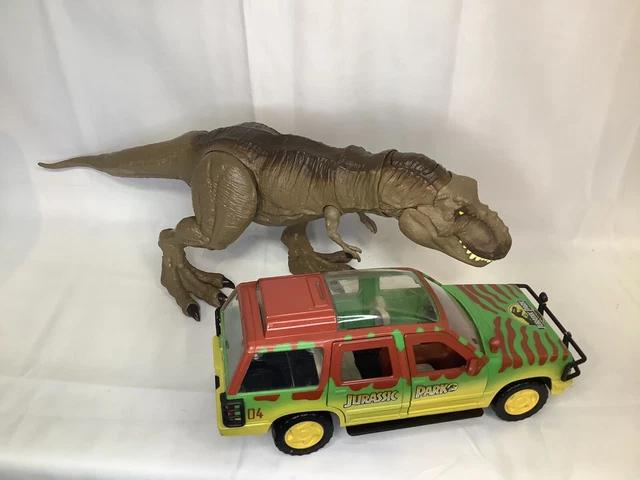 JURASSIC WORLD PARK Legacy Collection Tyrannosaurus Rex & Ford Explorer ...
