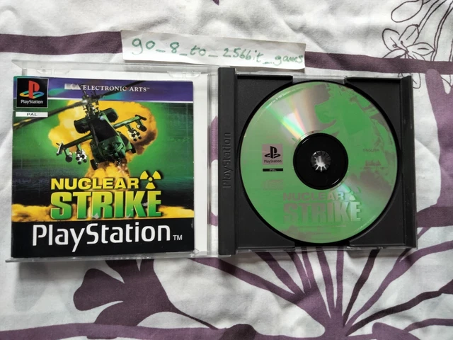 NUCLEAR STRIKE PS1 (COMPLETE) rare helicopter war Sony Playstation ...
