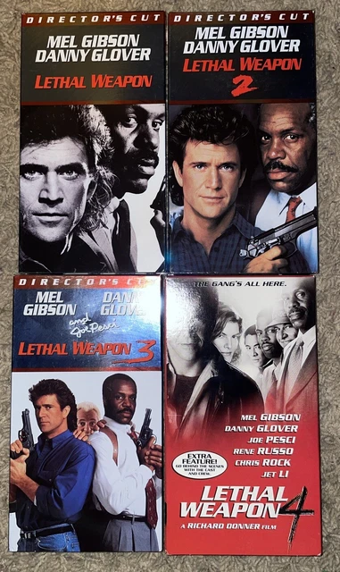 LETHAL WEAPON 1-4 VHS Tapes Mel Gibson/Danny Glover £14.19 - PicClick UK