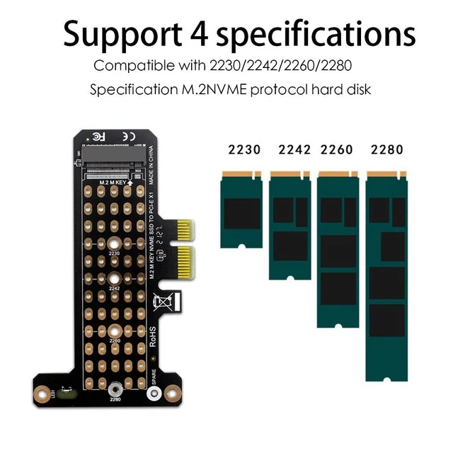 SSD DESKTOP NVME Expansion Card NVMe to PCIe PCIe NVMe Adapter Adapter ...