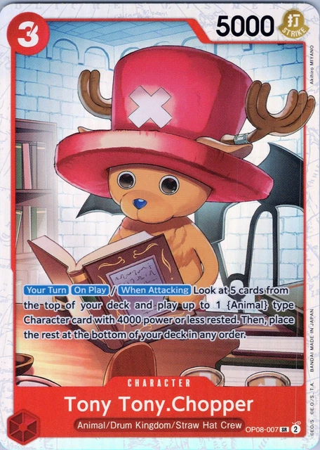ONE PIECE TCG Tony Tony.Chopper OP08-007 SR NM English $2.00 - PicClick AU