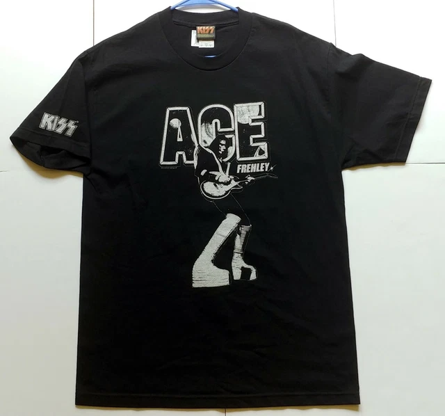 KISS BAND T-SHIRT Ace Frehley Japan Japanese Rock Roll Over Tour Shirt ...