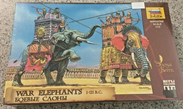 ZVEZDA - WAR Elephants - No.8011 - 1/72 scale model figures & Animals ...