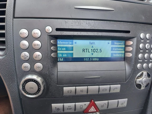 AUTORADIO MERCEDES 50 APS ORIGINALE Navi CD,Bluetooth,SLK R171,Class A ...