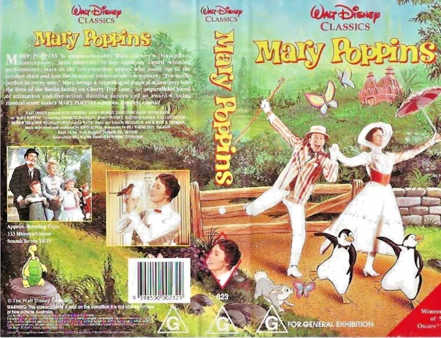 MARY POPPINS WALT Disney Vhs Video Pal~ A Rare Find $29.99 - PicClick AU