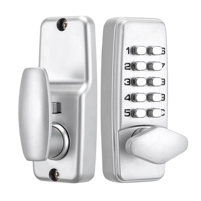 MECHANICAL ENTRY DOOR Lock Push Button with Keypad Access Lock for ...