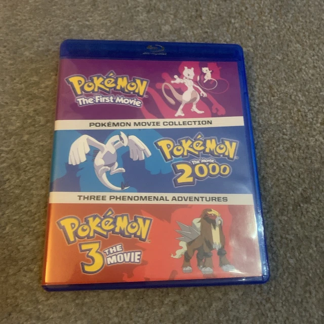 POKEMON MOVIE COLLECTION Blu Ray First Movie , 2000 & 3 Trilogy Mint ...