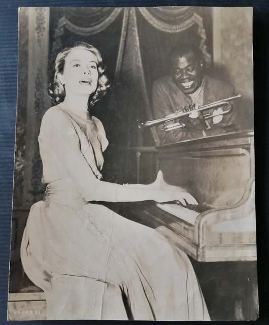 GRACE KELLY E Louis Armstrong Nel Fil Alta Societa' 1956 Fotografia ...