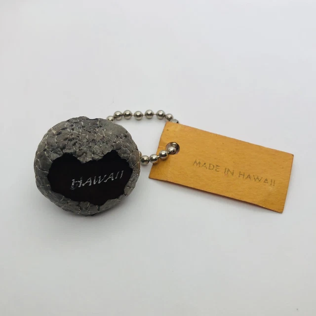 VINTAGE MADE IN Hawaii Kukui Nut Keychain Honolulu Fob $19.99 - PicClick