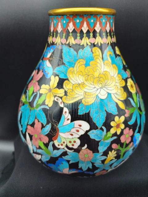 ANCIEN VASE EN bronze cloisonné Chine EUR 40,00 - PicClick FR