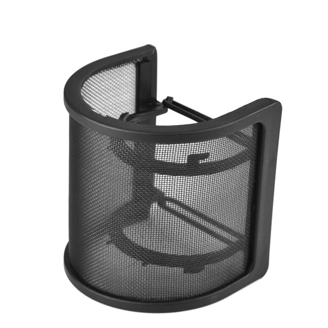 FILTER MIC MICROPHONE Shield Metal Mesh Mic Cover Mic Shield Stand £10. ...