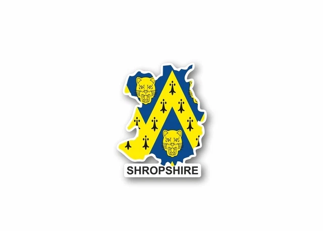 STICKER CAR FLAG map country province region county shropshire £3.18 ...