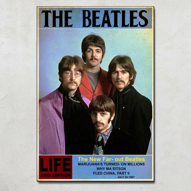 THE BEATLES POSTER, Beatles Magazine Cover, Life Magazine, 1968 Poster ...