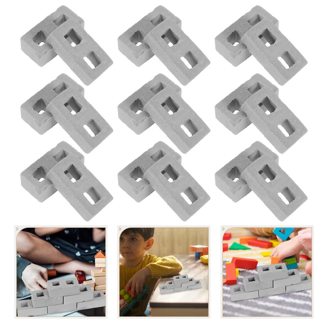 50 PCS BUILDING Block Villa Fake Wall Bricks Model Sand Table Decorate ...