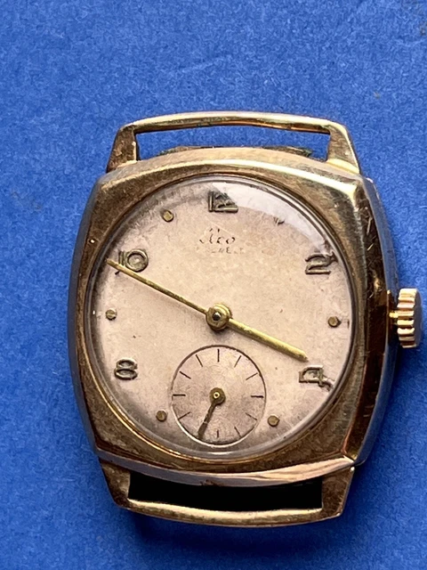 9CT GOLD VINTAGE Wristwatch, Nine, 1950S, Hallmark, for Spares Or ...
