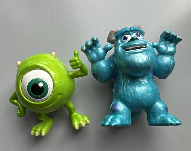 DISNEY PIXAR MONSTERS Inc Figurines Mikey and Sully 6cm Tall £7.00 ...