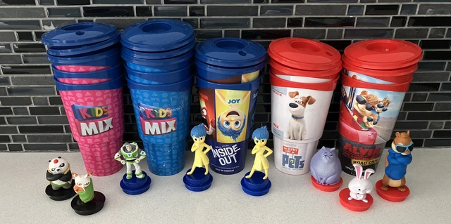 ODEON CINEMA CUPS & Toppers Inside Out Secret Life Of Pets Alvin, Kung ...