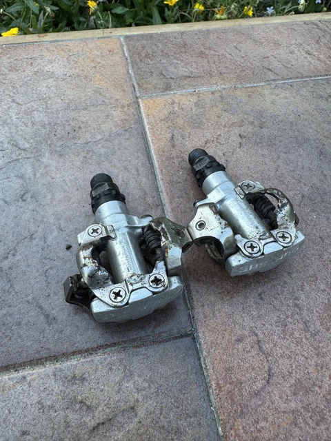 SHIMANO PD M520 SPD Clipless MTB Pedals - Silver £19.34 - PicClick UK