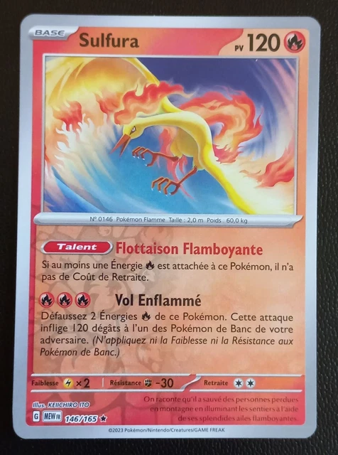 CARTE POKÉMON - SULFURA REVERSE 146/165 ECARLATE ET VIOLET MEW 151 CARTE NEUVE EUR 5,50 ...