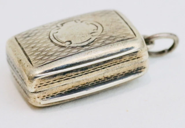 ANTIQUE STERLING SOLID silver vinaigrette George Unite Victorian £55.00 ...